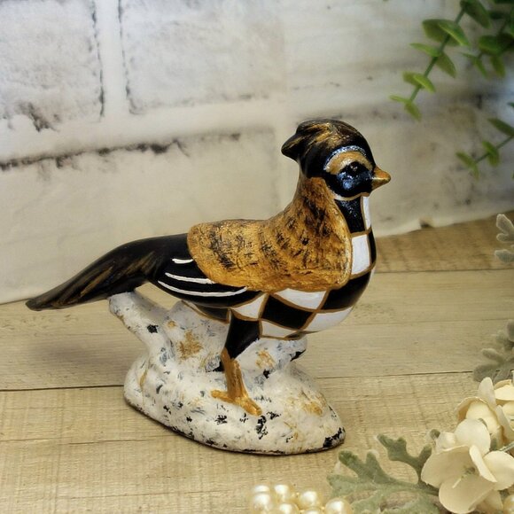 The Crafty Hobbit | Accents | Courtly Bird Of Paradise Checked Songbird ...